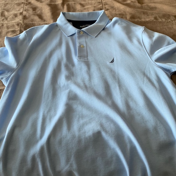 Nautica | Shirts | Mens Baby Blue Nautica Polo Shirt | Poshmark